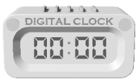 Free Clip Art of Digital Clocks and Time