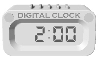 Free Clip Art of Digital Clocks and Time