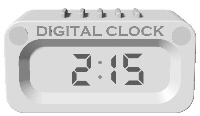 Free Clip Art of Digital Clocks and Time