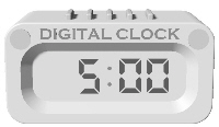 Free Clip Art of Digital Clocks and Time