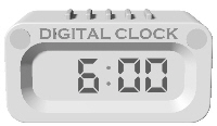 Free Clip Art of Digital Clocks and Time
